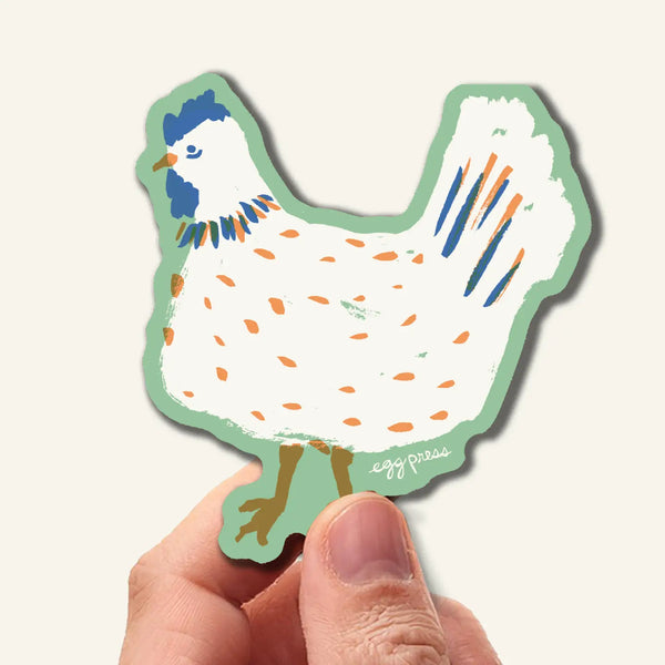 Spring Chicken Vinyl Sticker - Egg Press