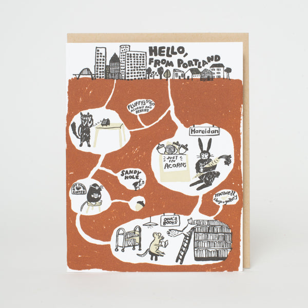 hello from portland underground card - Egg Press