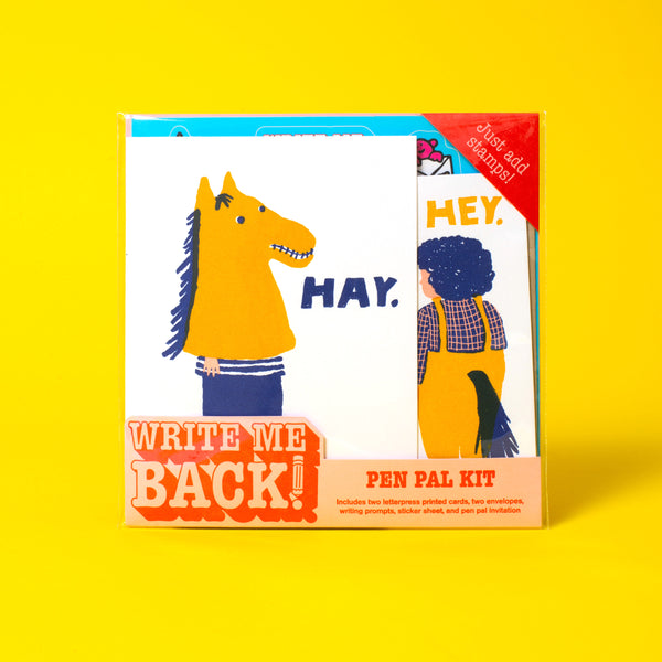 Write Me Back! Pen Pal Kit (Horsey Hey) - Egg Press